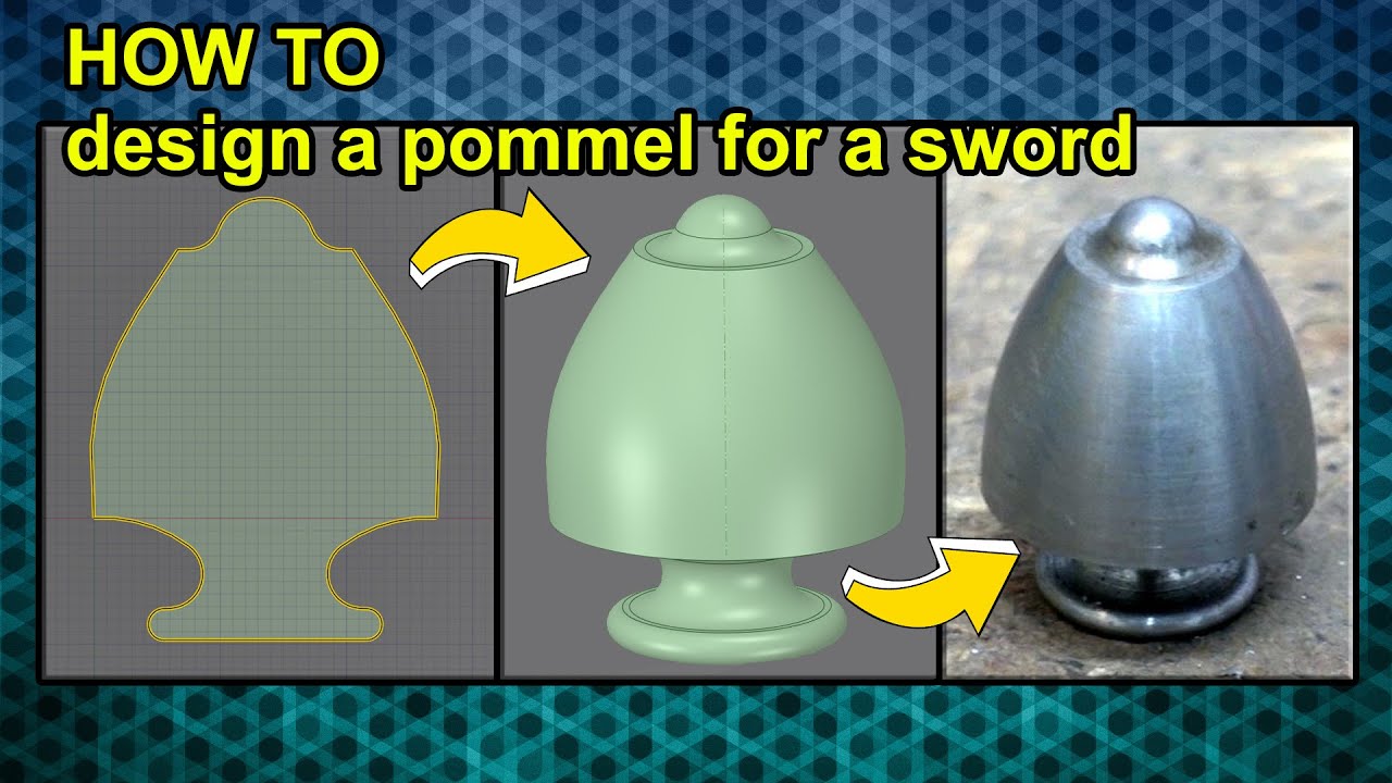 HOW TO design a pommel for a sword. - YouTube