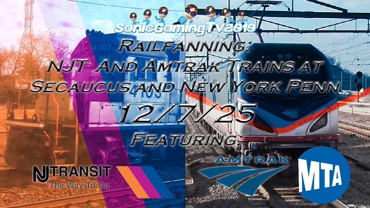 Railfanning: NJT and Amtrak Trains at Secaucus and New York Penn! - YouTube