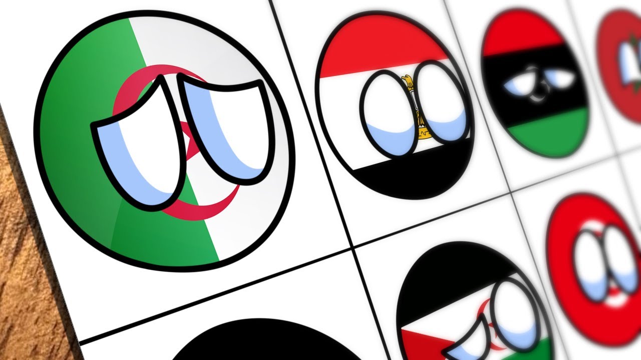 Drawing North AFRICA COUNTRYBALLS / How to draw COUNTRYBALLS - YouTube