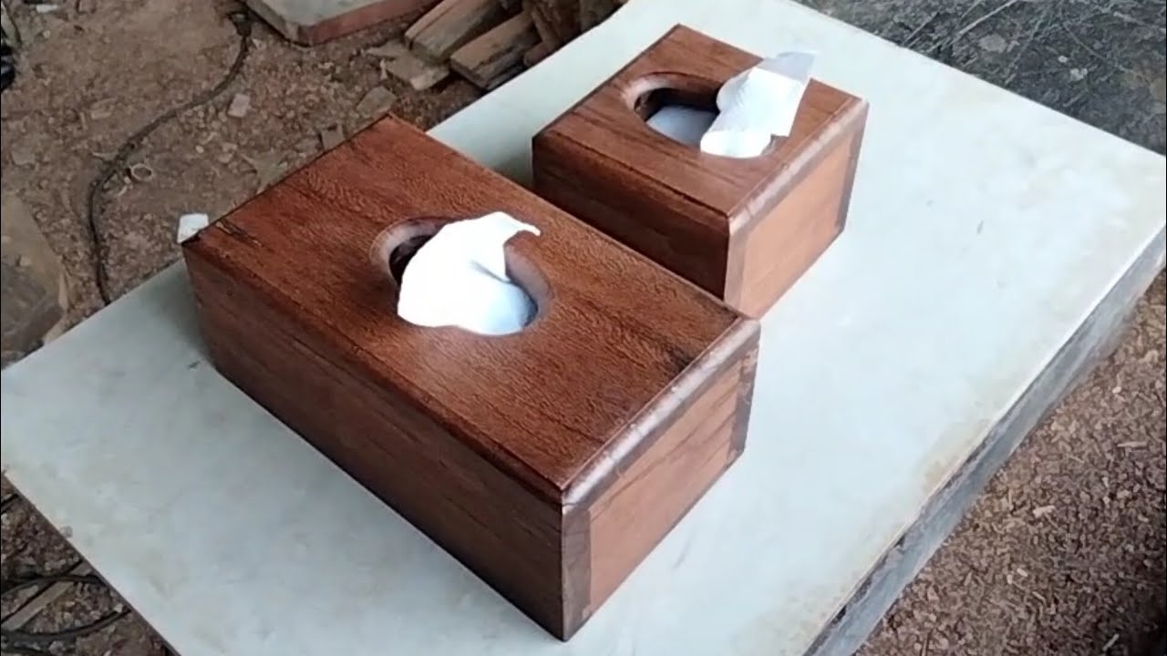 Amazing- create the box for put tissue easily, project by carpenter ...