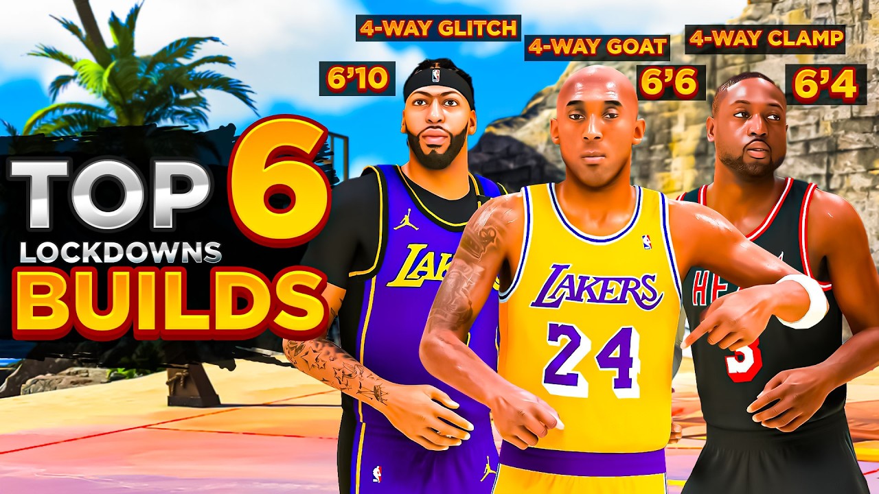 TOP 6 BEST LOCKDOWN BUILDS IN NBA 2K25 | BEST SHOOTING LOCKDOWN BUILDS ...