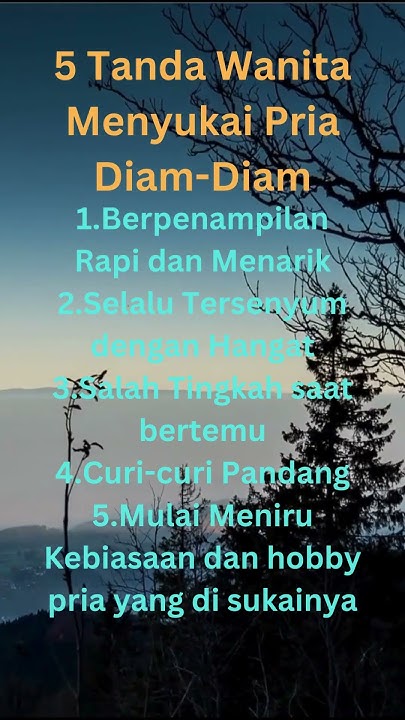 5 Tanda Wanita menyukai pria diam-diam#@RJCHANNEL-tz2ql - YouTube