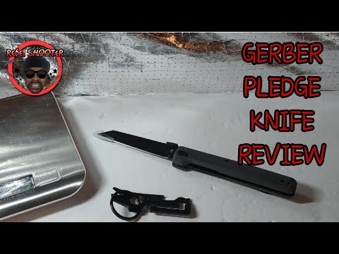 GERBER PLEDGE KNIFE REVIEW #foldingknife #gerber - YouTube