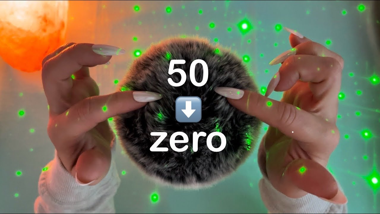 ASMR countdown from 50 to 0 - YouTube