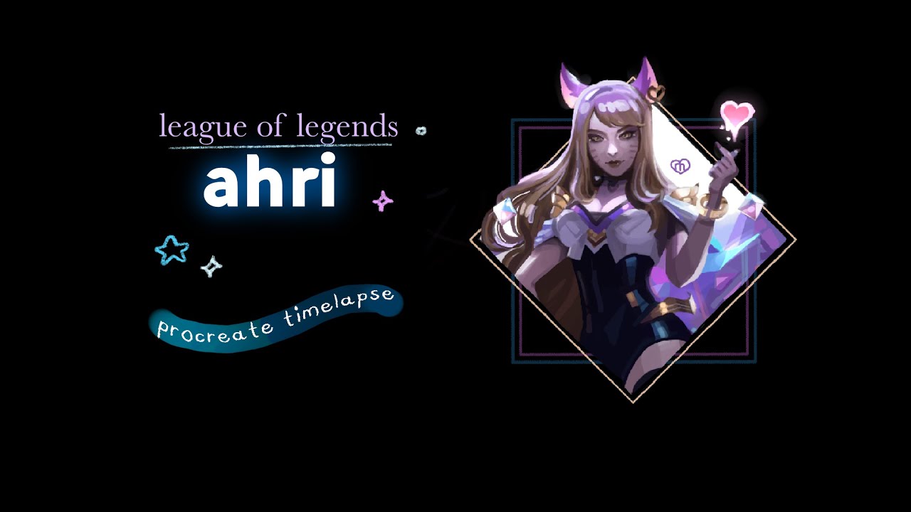 ⚛️ drawing time-lapse: ahri (league of legends) [using procreate] | 𝗲𝗽.𝟬𝟯 - YouTube