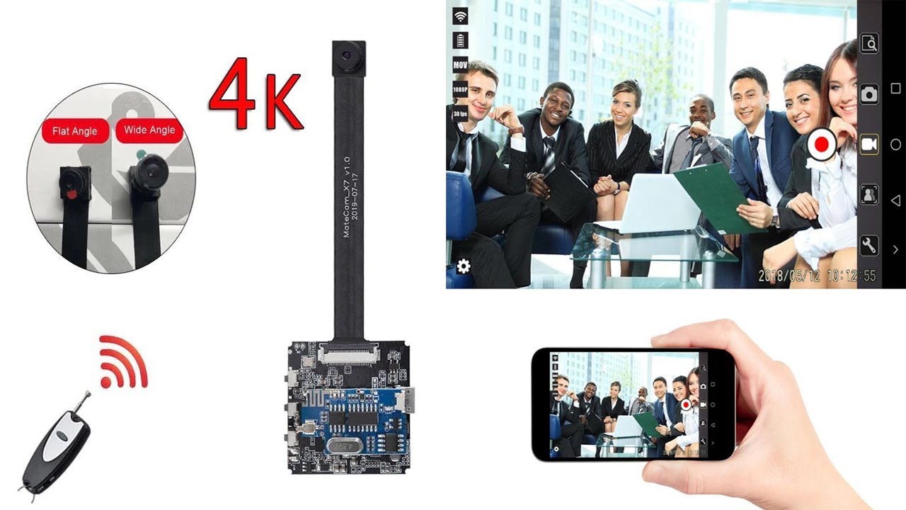 Real 4K Wireless WIFI P2P Mini 1080P Full HD Camera Module DV Video ...