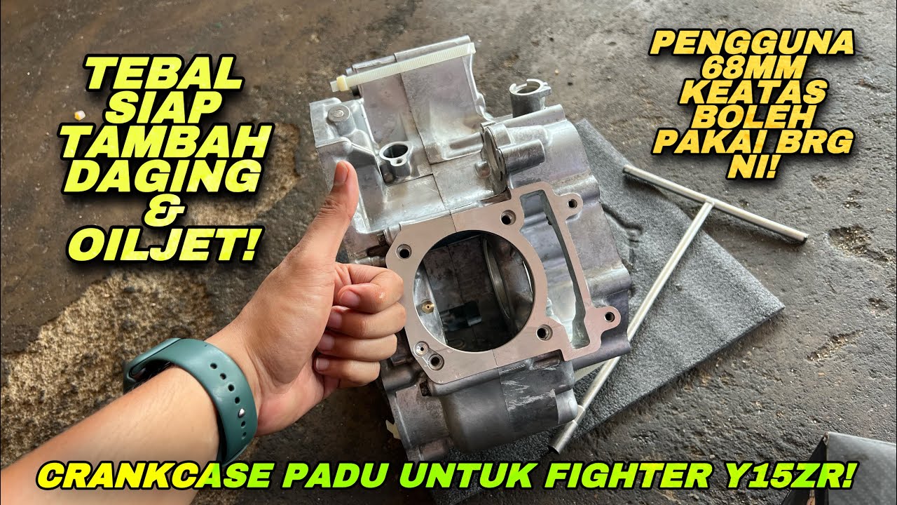 CRANKCASE LEO Y15ZR UNTUK SPEC BESAR SIAP OILJET! | FZ150 SAMPAH? - YouTube