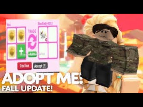 TRADING ONLY Golden Apples In Adopt Me - YouTube