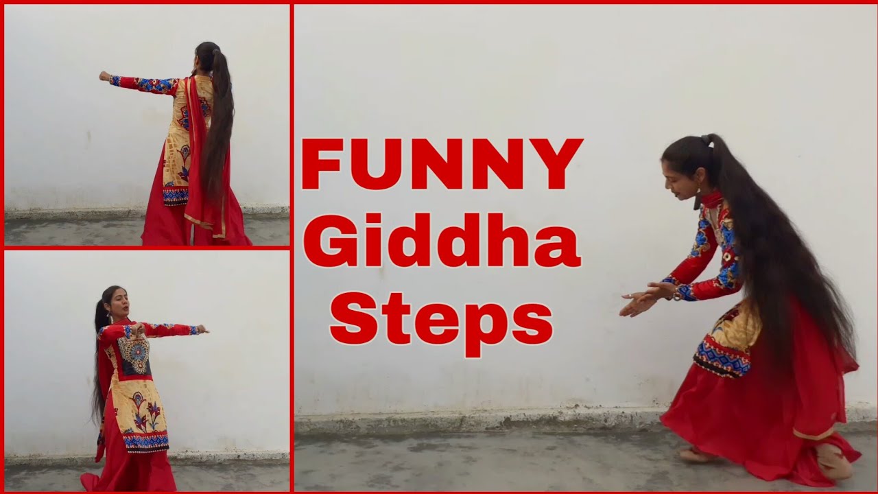 Funny Giddha Steps || TUTORIAL - YouTube
