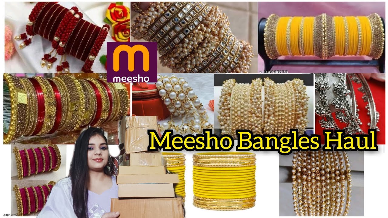 Meesho Bangles Haul Starting ₹ 125 // Meesho Bangles Haul at Affordable ...