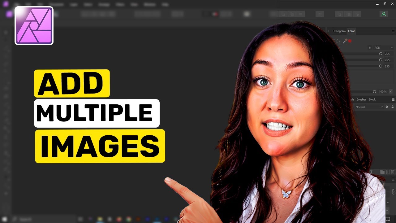 How to add multiple images in affinity photo - YouTube