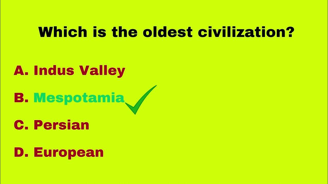Indian History Quiz Questions and Answers || Indus Valley Civilization ...