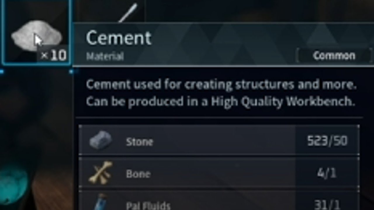 How to Make Cement in Palworld - YouTube