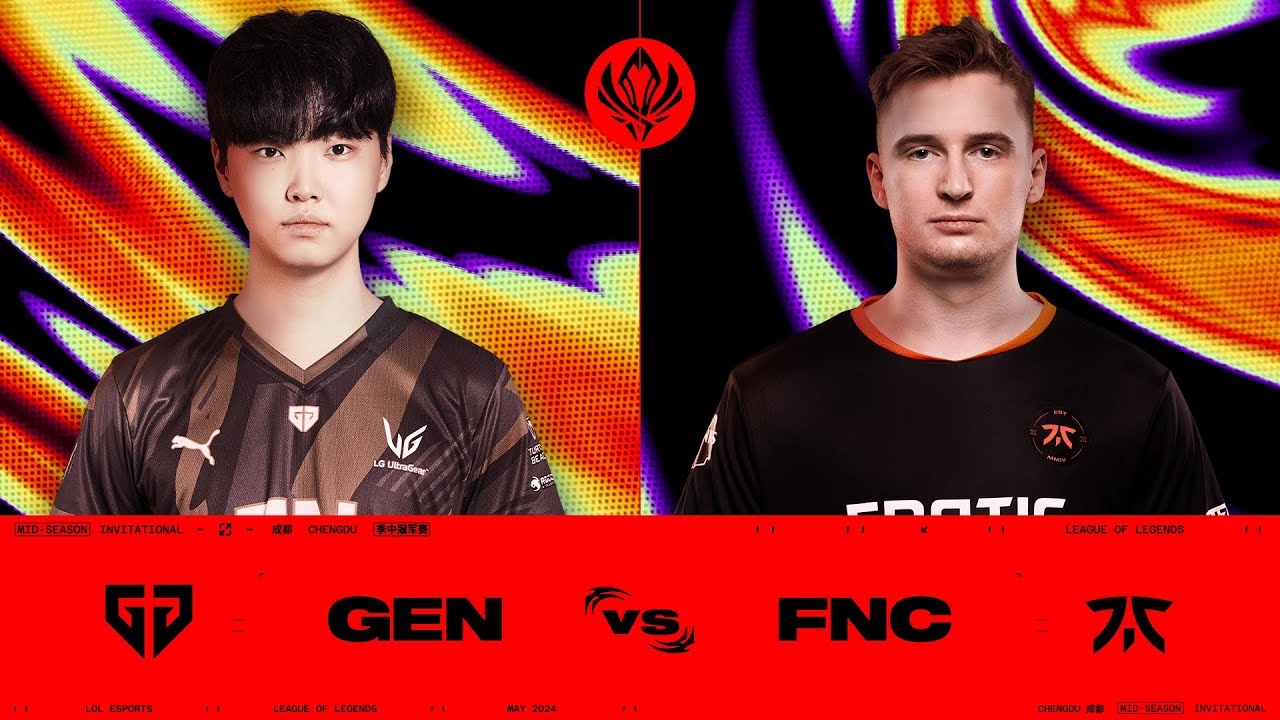 GEN vs FNC (Bo5) | MSI24 Main-Stage | Day 2 - YouTube