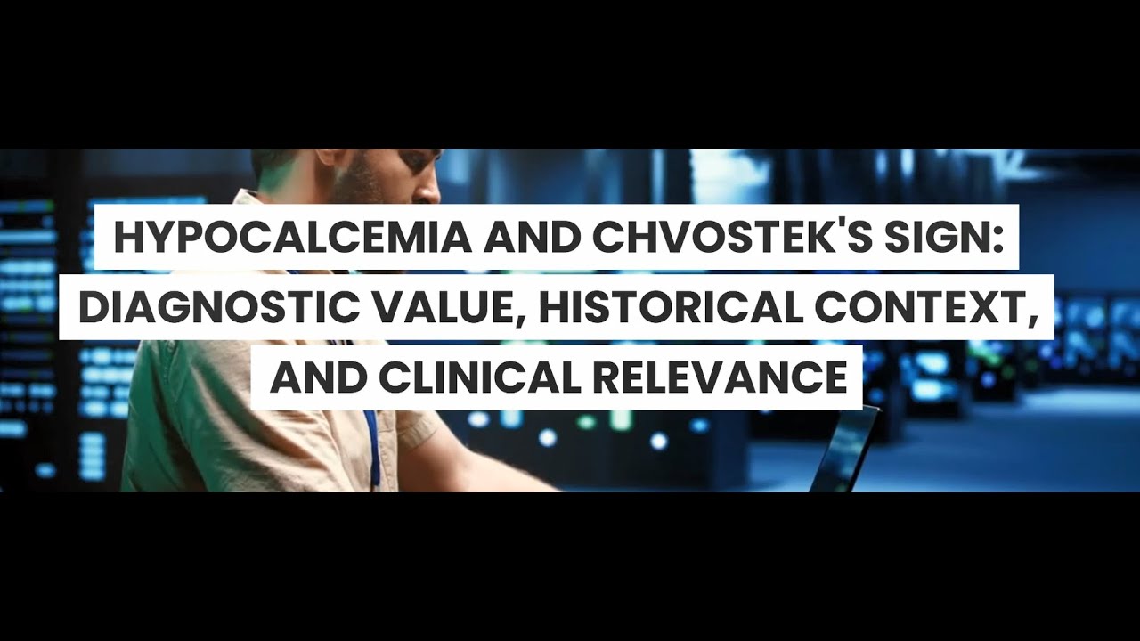 HYPOCALCEMIA AND CHVOSTEK'S SIGN: DIAGNOSTIC VALUE, HISTORICAL CONTEXT ...