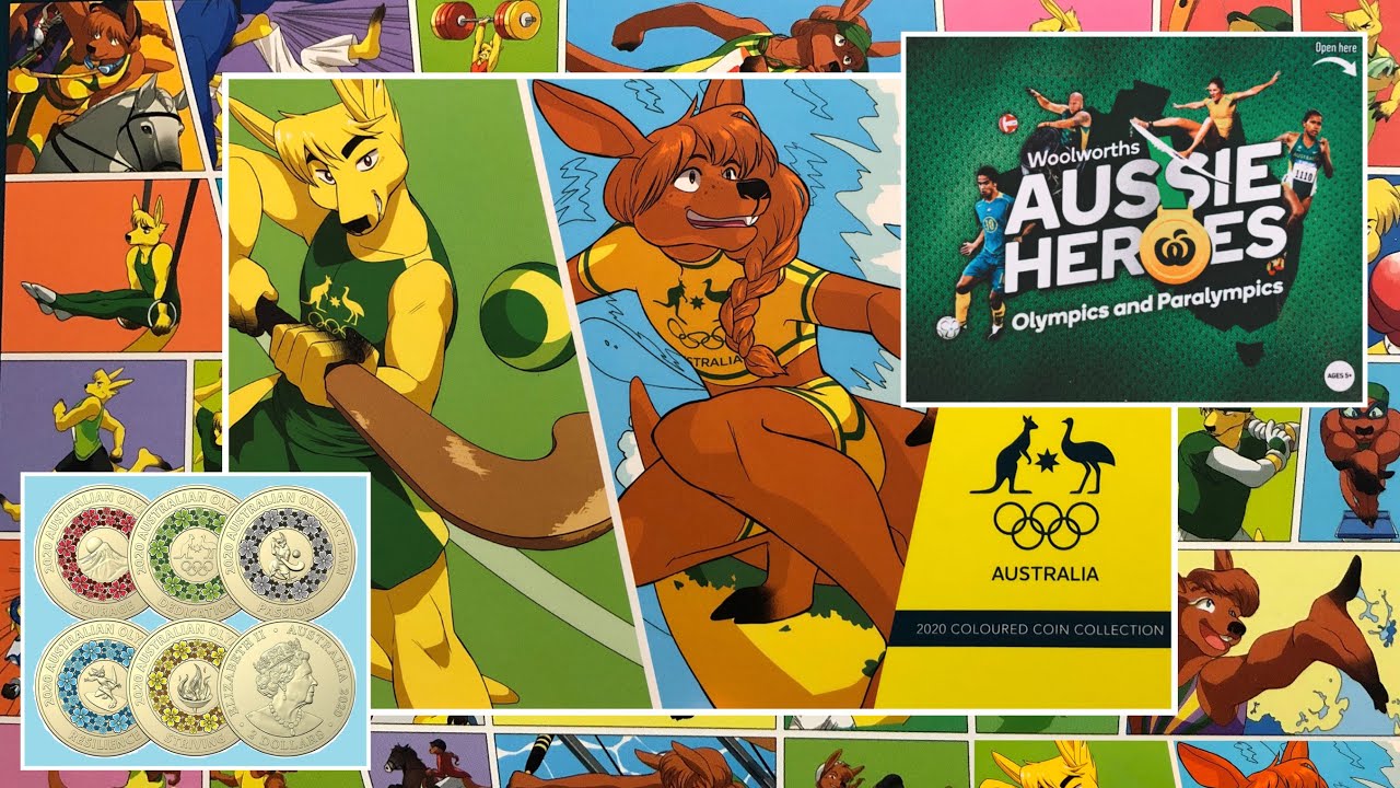 Limited Edition Olympics $2 Coin Set | Woolworths Aussie Heroes ...