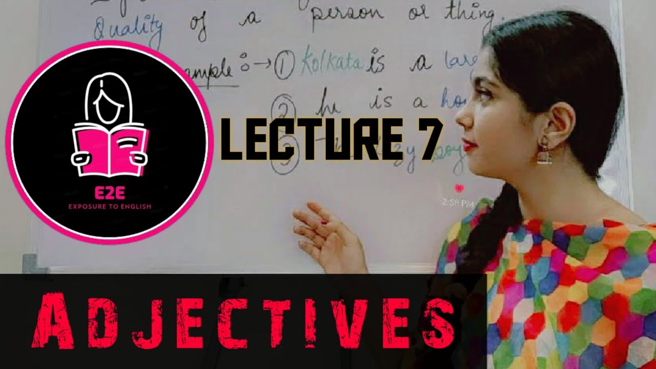 | E2E • Lecture 7 • Adjectives • Basic English Grammar | #basicenglish ...