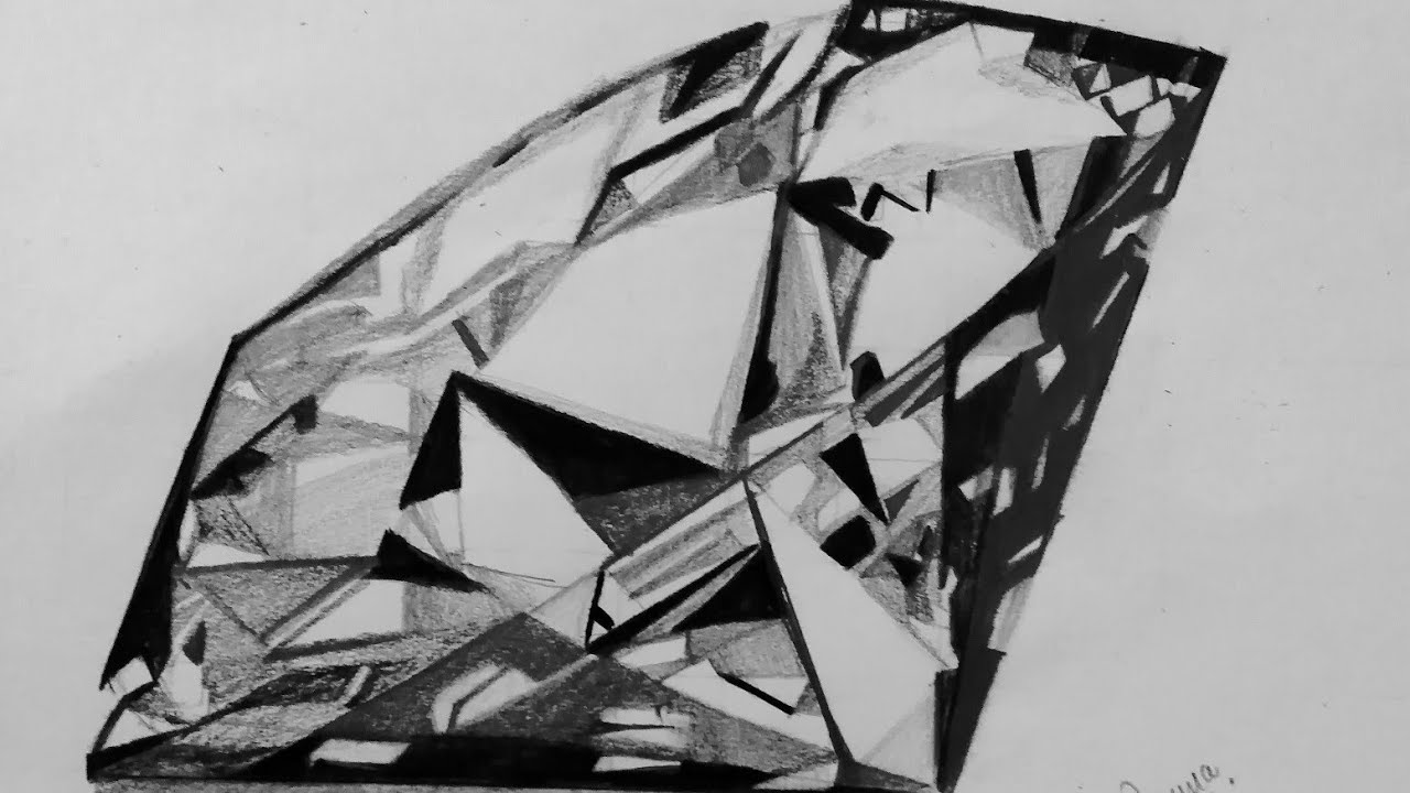 Ultra realistic drawing of stone💎 Learning art with arti🎨 - YouTube