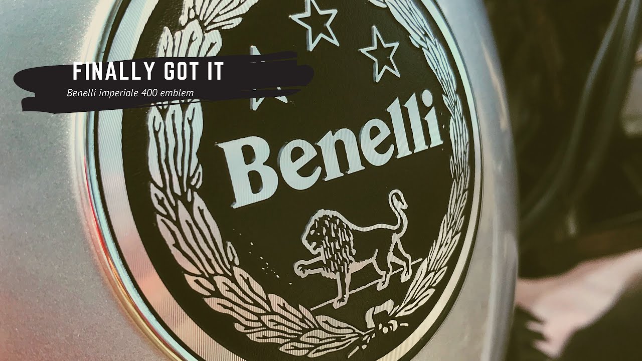 BENELLI IMPERIALE 400 Modification on Emblem - YouTube