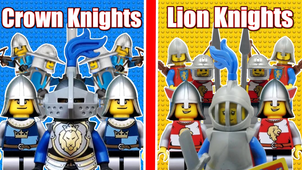 LEGO Castle Crown Knight & Lion Knight Army Showcase 60+ Figs - YouTube