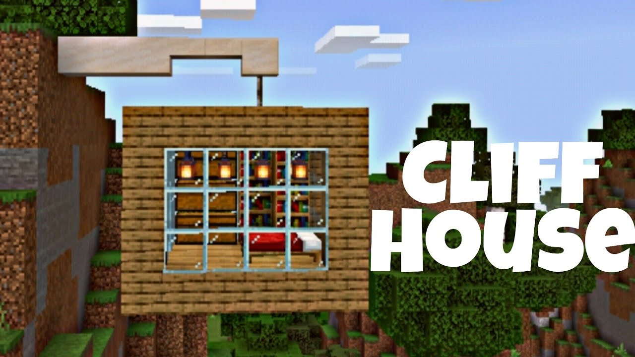 How to make Cliff House in Minecraft - YouTube