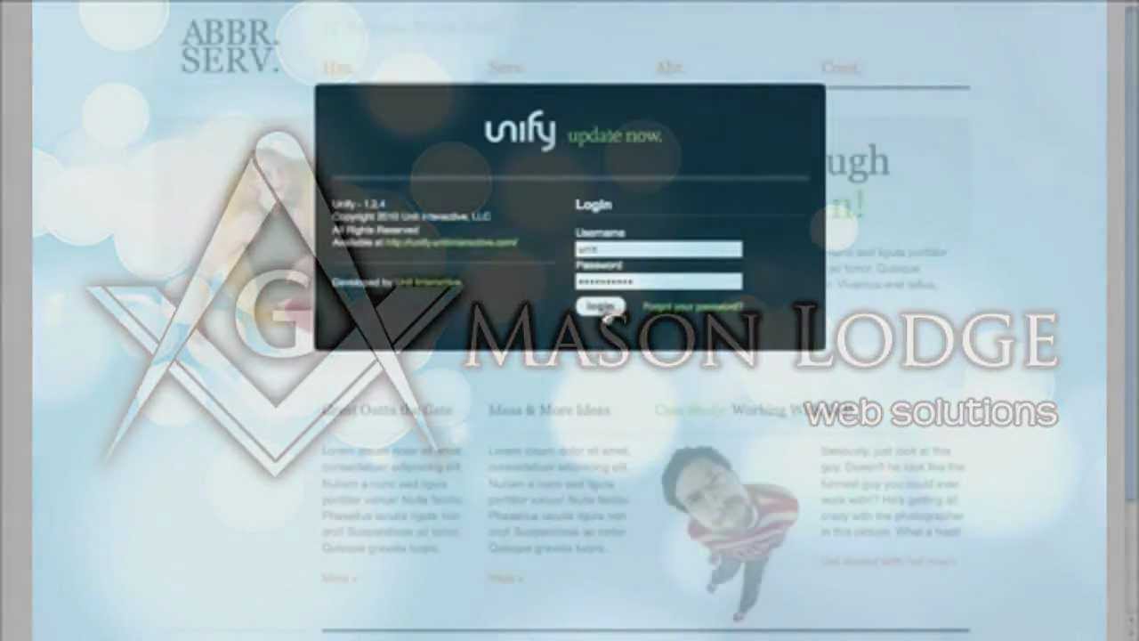 Easy Edit Website for your Masonic Lodge - YouTube