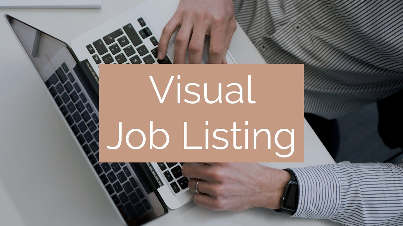 Video Template for Visual Job Listing - YouTube