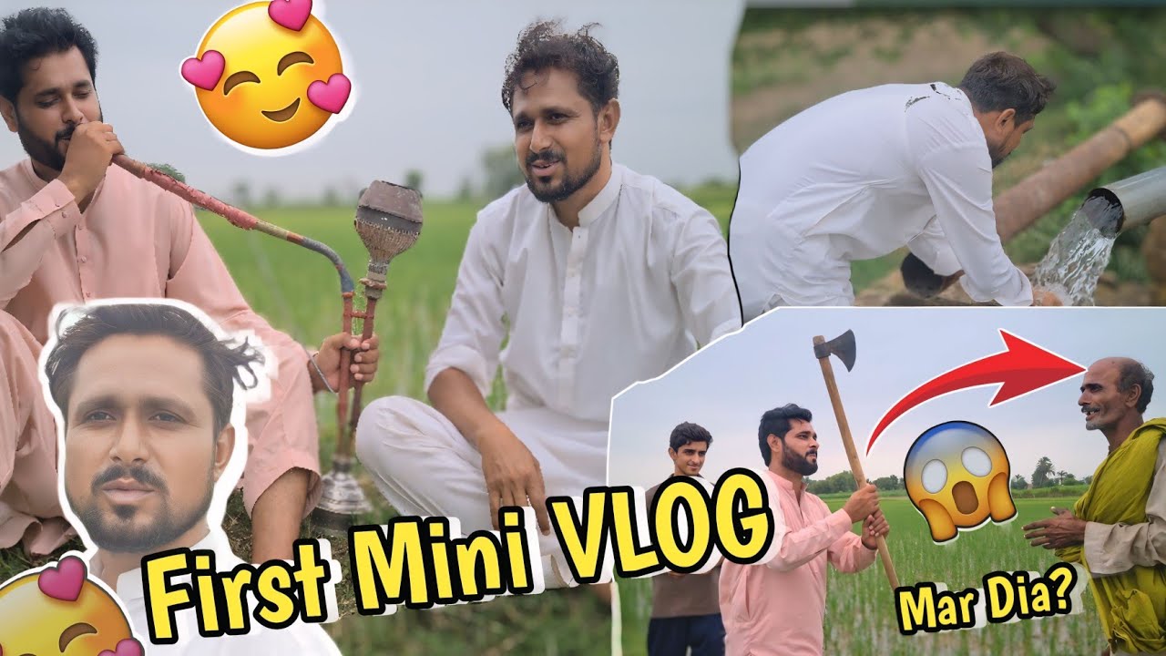 My First Mini Vlog | Cousins Ko Gaun ki Sair Krwai | Larai par Gyi😱 ...