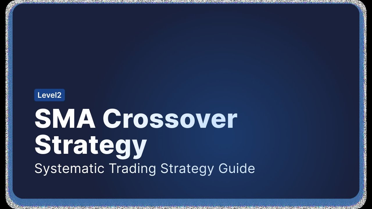 Simple Moving Average Cross over Strategy - YouTube