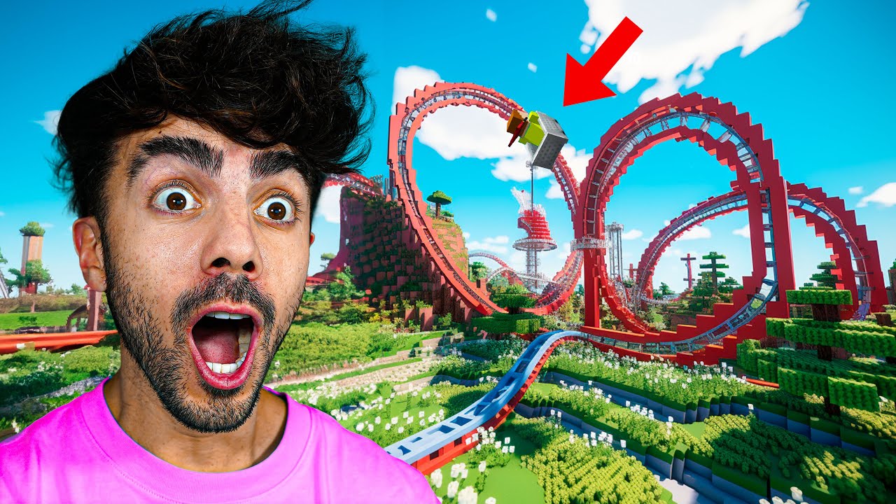 PROBAMOS PARQUES DE DIVERSIONES EN MINECRAFT! - YouTube