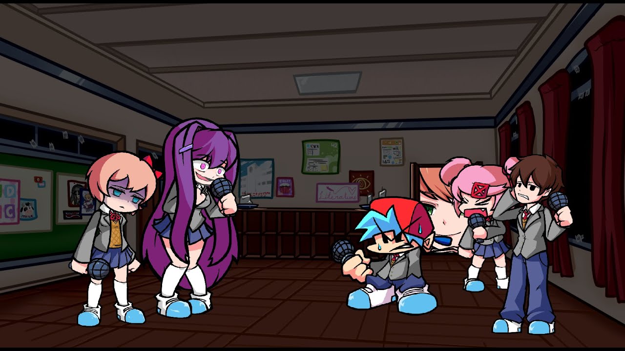 THE BEST DDLC MOD FNF HAS EVER SEEN | Doki Doki Takeover Plus - YouTube