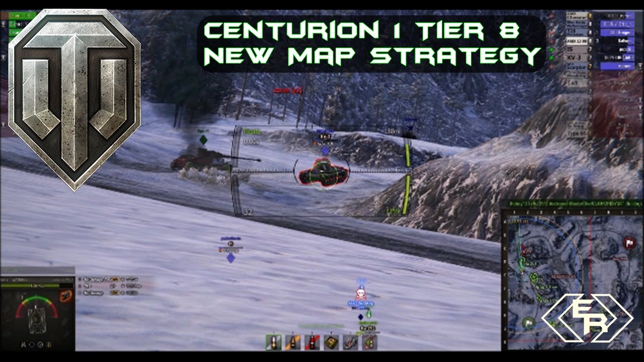 WORLD OF TANKS Centurion 1 Tier 8 New Map Strategy - YouTube