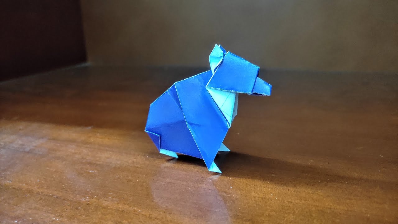 How To Make An Origami Bear Easy - Origami Bear Easy - Origami Tutorial ...
