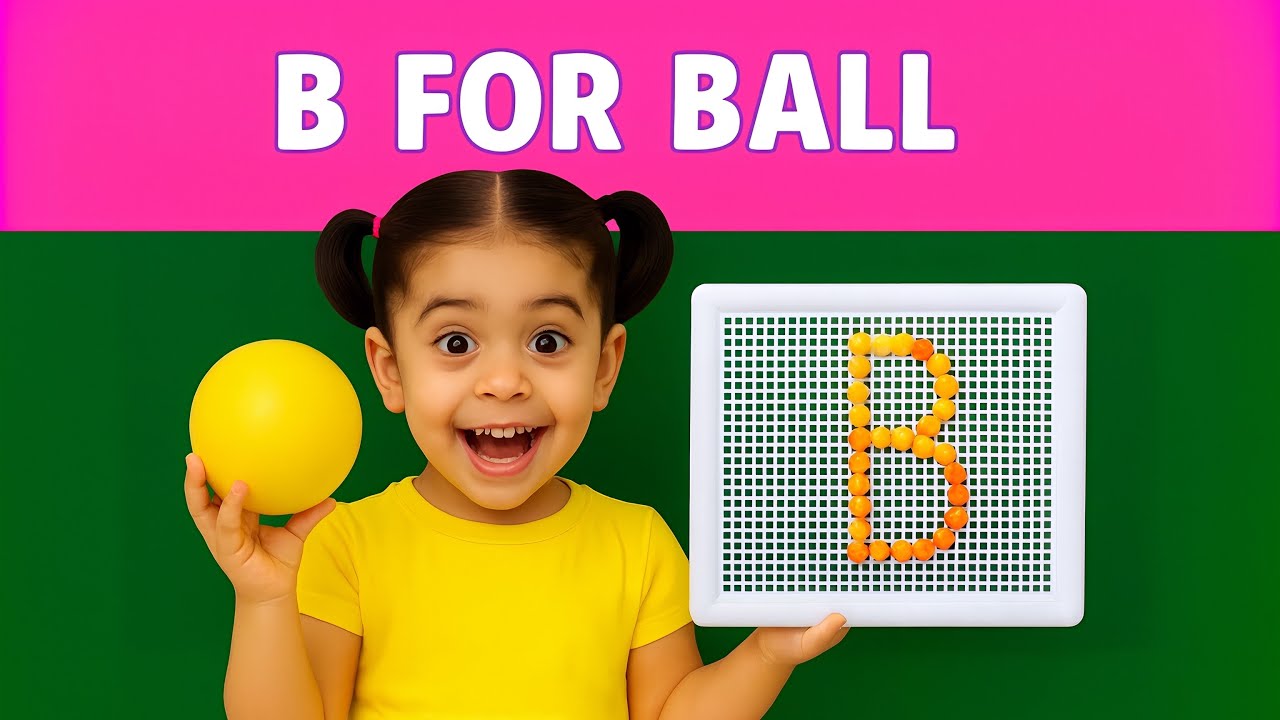 B FOR BALL | LEARNING ALL ALFABATE OF ABC THIS IS B | LEARNING IN GRAPHIC DESIGNER BOARD - YouTube