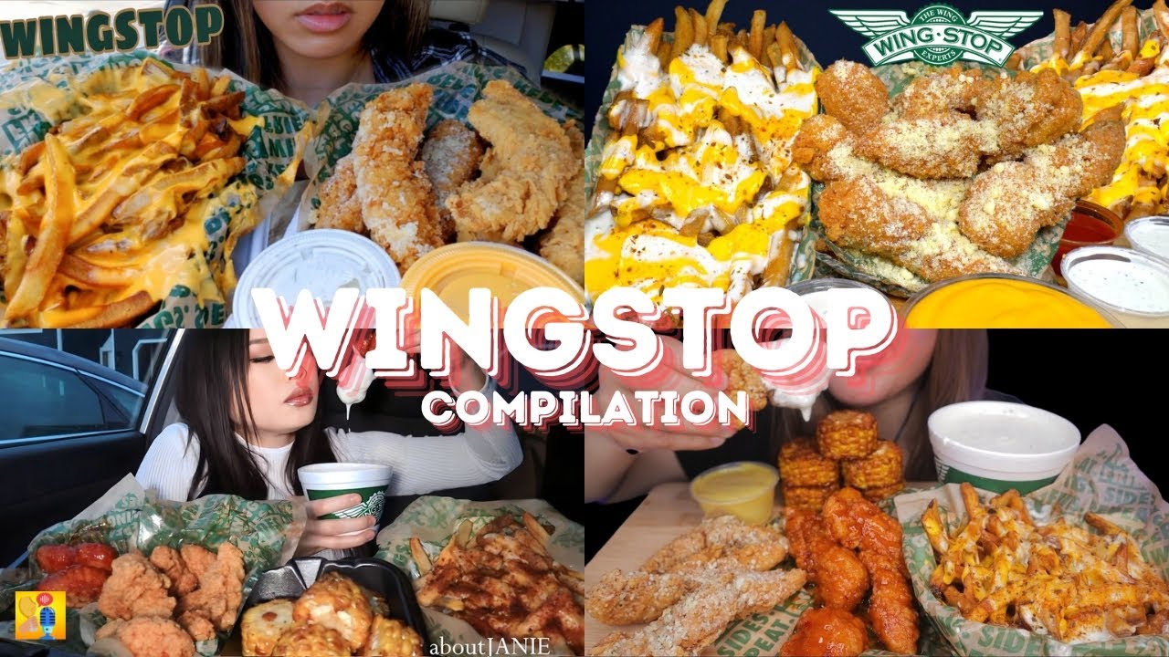 WINGSTOP CHICKEN MUKBANG *ASMR* COMPILATION | BIG BITES | EATING SOUNDS ...