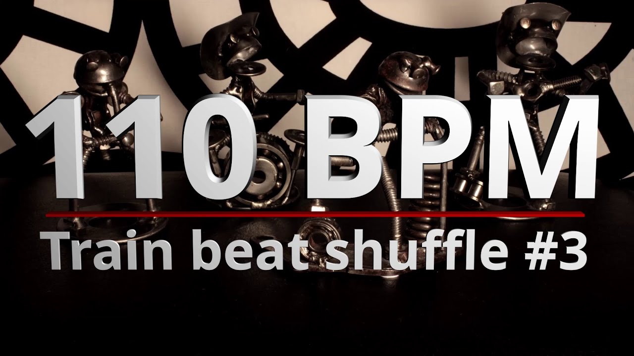 110 BPM - Train beat shuffle #3 - 4/4 Drum Beat - Drum Track - YouTube