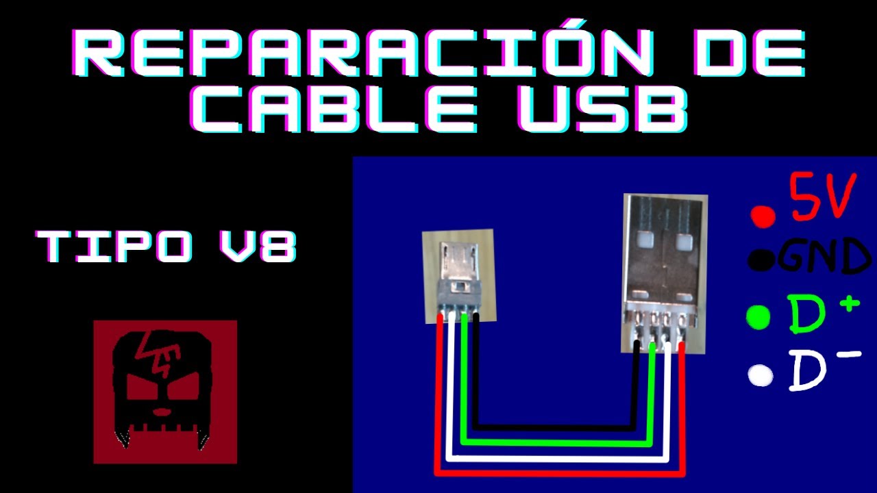 REPARACION DE CABLE USB - YouTube