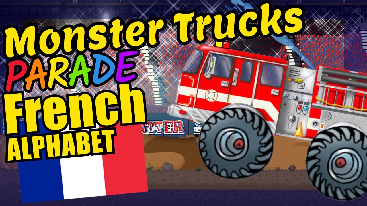 Monster Truck Teaching the French Alphabet in Educational Language ...