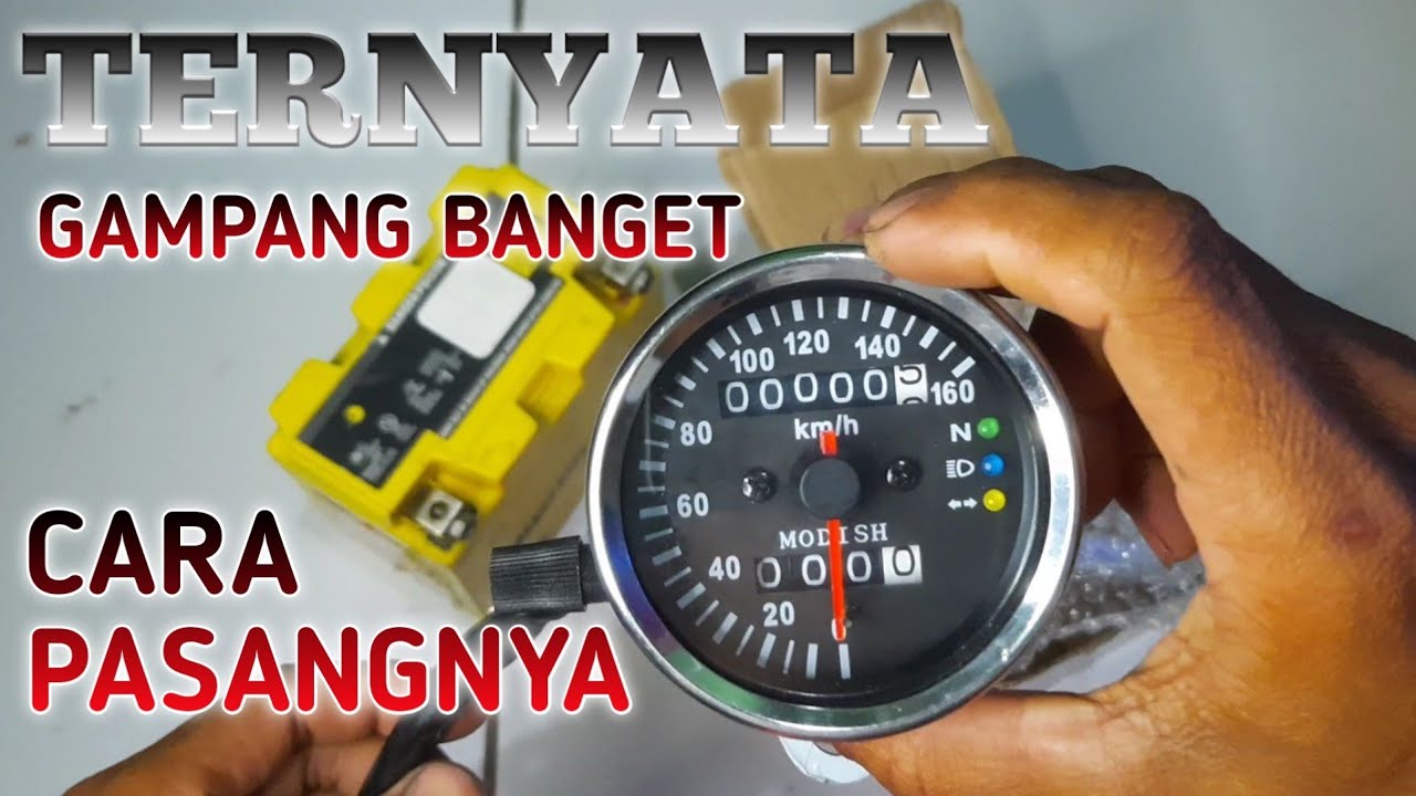Cara pasang speedometer variasi - YouTube