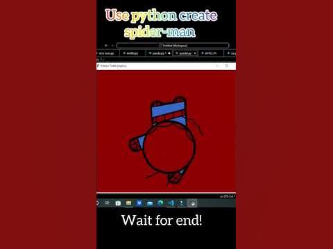 use python create spider-man#shorts #python #marvel - YouTube