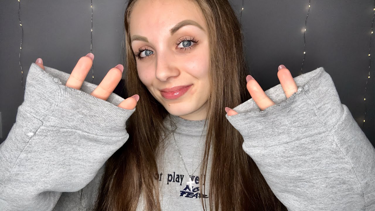 ASMR || Sweater Sleeve Rolling! (Fabric & Slow Hand Sounds) - YouTube