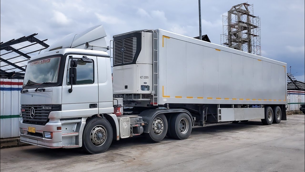 Akhirnya Bertemu dengan Mercy Benz Actros MP1 2535 6x2 Plus Trailer ...