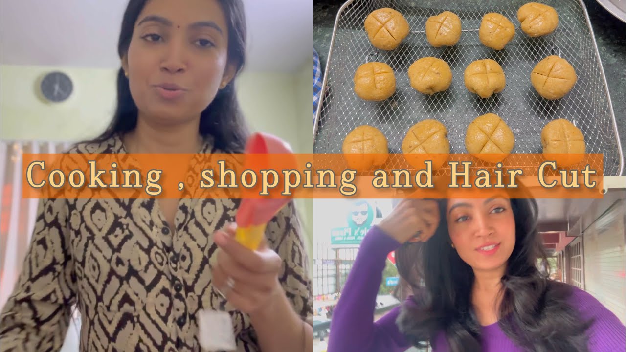 Daal Bati Recipe in Air-Fryer | Shopping Haul | New Hair cut | - YouTube