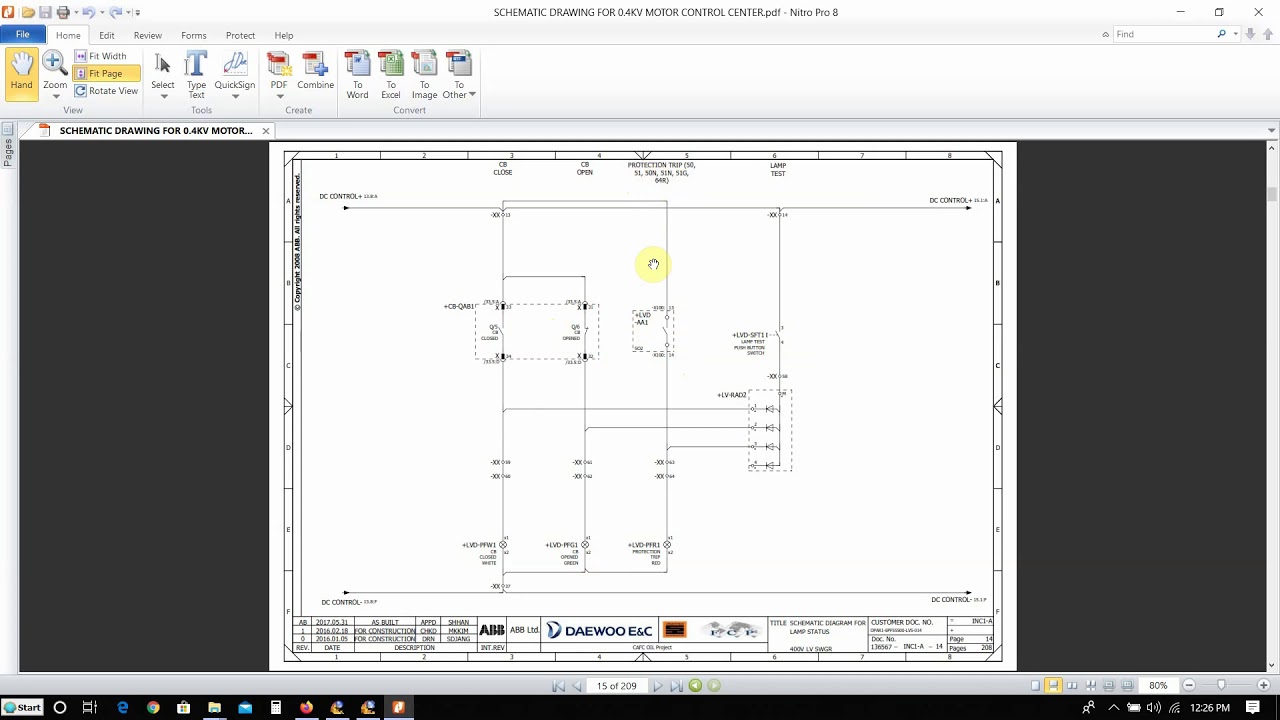 BTB ABB MNS MCC SCHEMATIC DRAWING - YouTube