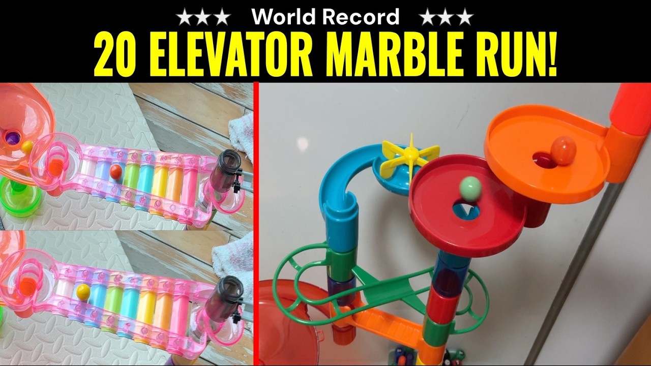 World's FIRST 20 ELEVATOR Marble Run! - YouTube