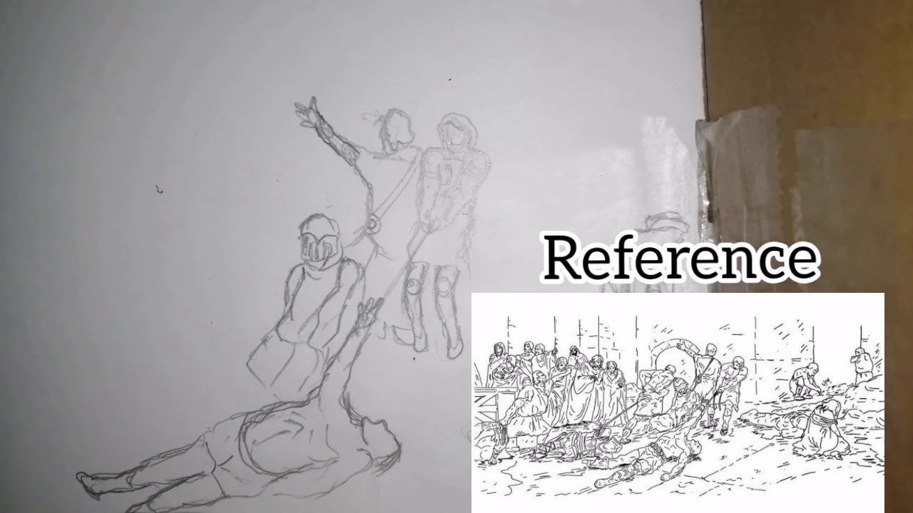 Spoliarium Drawing😊 - YouTube