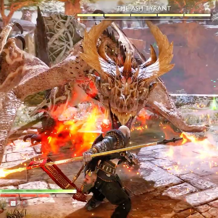 #godofwarragnarok The Ash Tyrant Boss Fight - YouTube