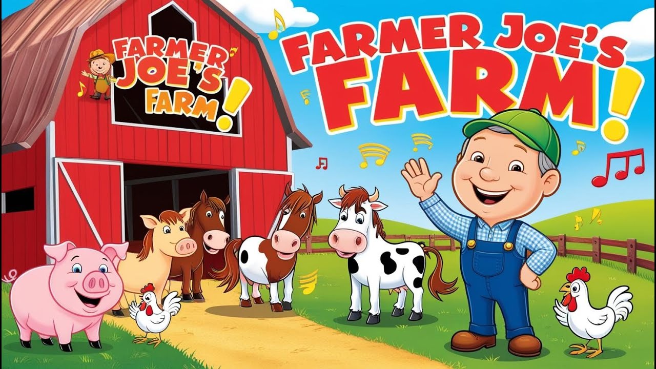 🐮 Welcome to Farmer Joe’s Farm! | Fun Kids Song About Animals & Sounds ...