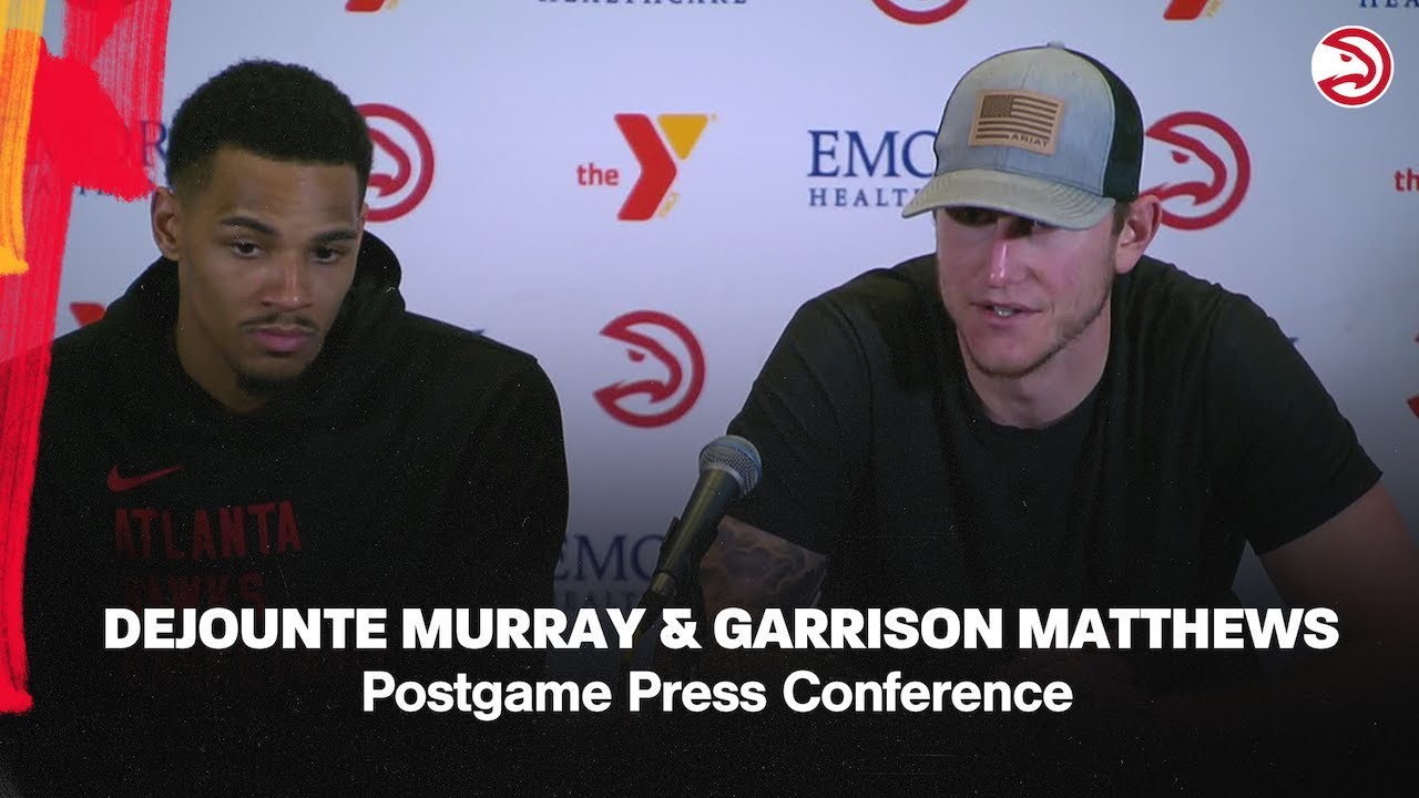 Hawks vs. Trail Blazers Postgame Press Conference: Dejounte Murray ...