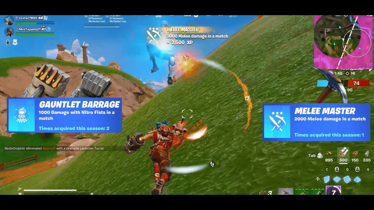 How to get the Melee Master & Gauntlet Barrage Accolades in Fortnite ...